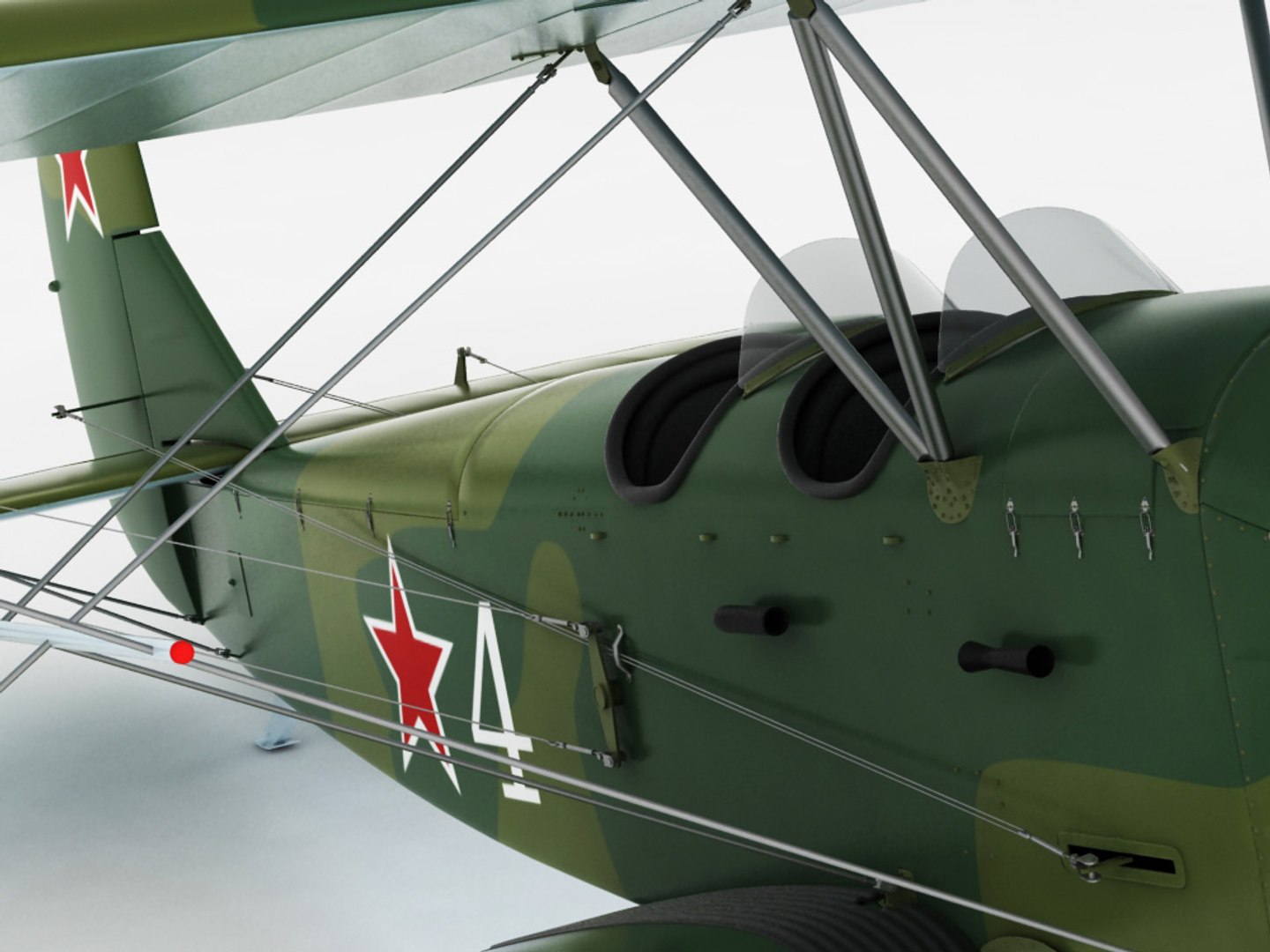 3d Model Of Polikarpov Po-2 Soviet Biplane