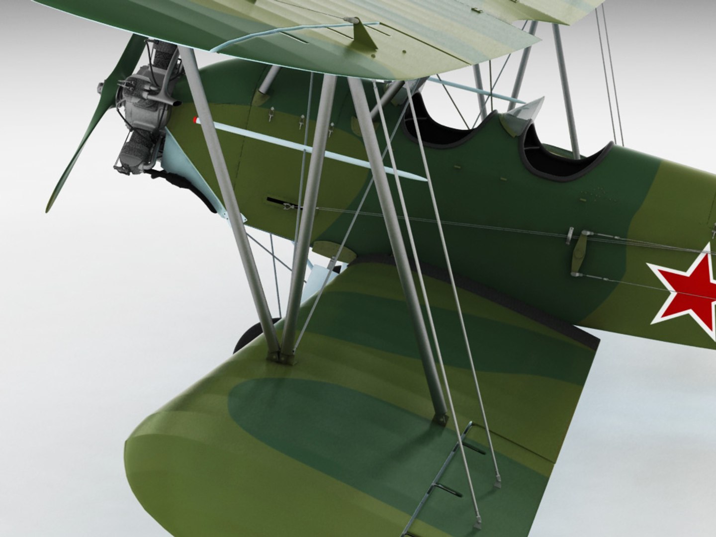 3d Model Of Polikarpov Po-2 Soviet Biplane