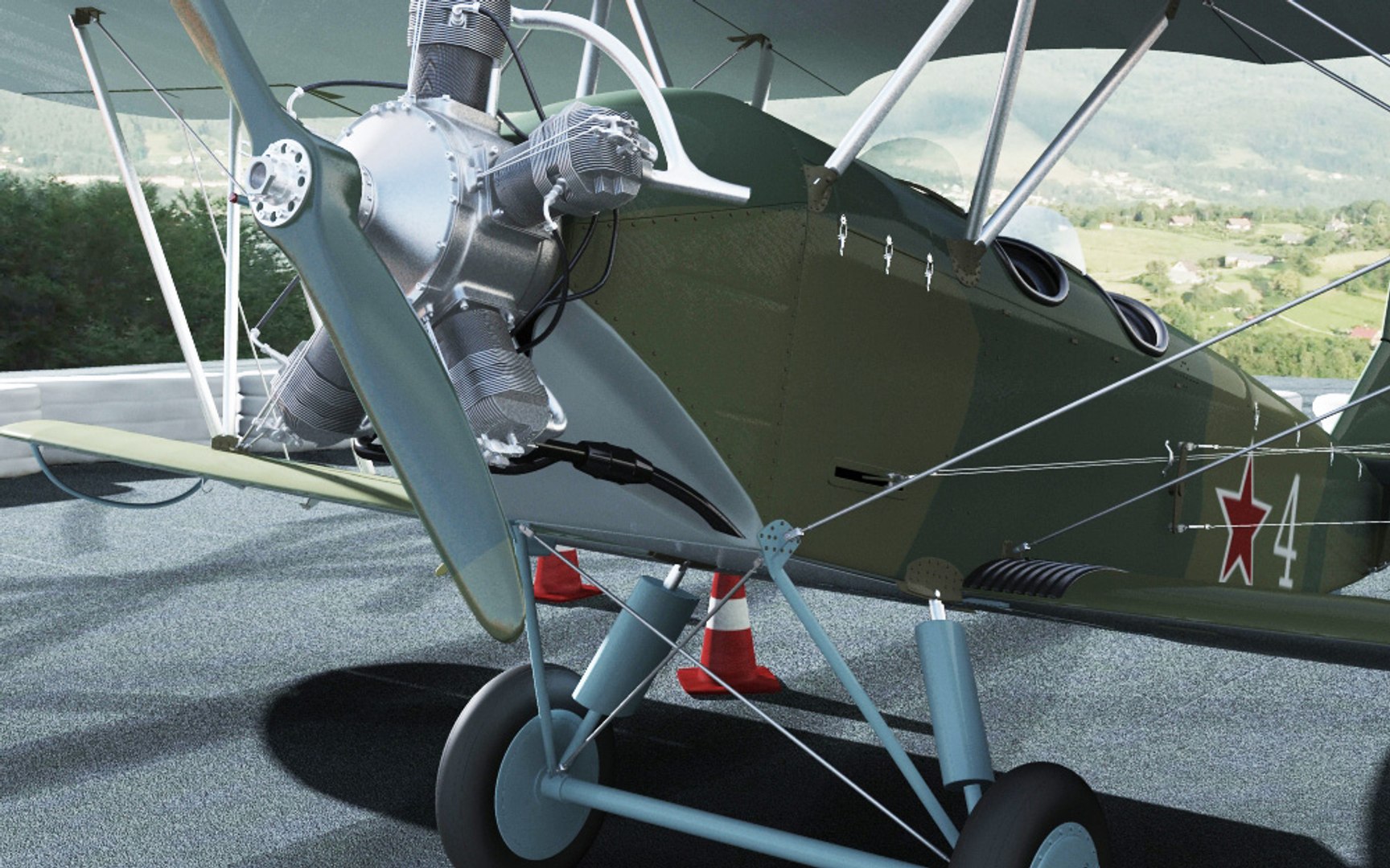 3d Model Of Polikarpov Po-2 Soviet Biplane