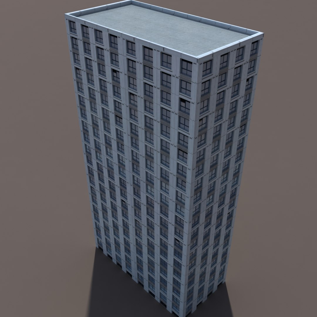3d High-rise Modelled