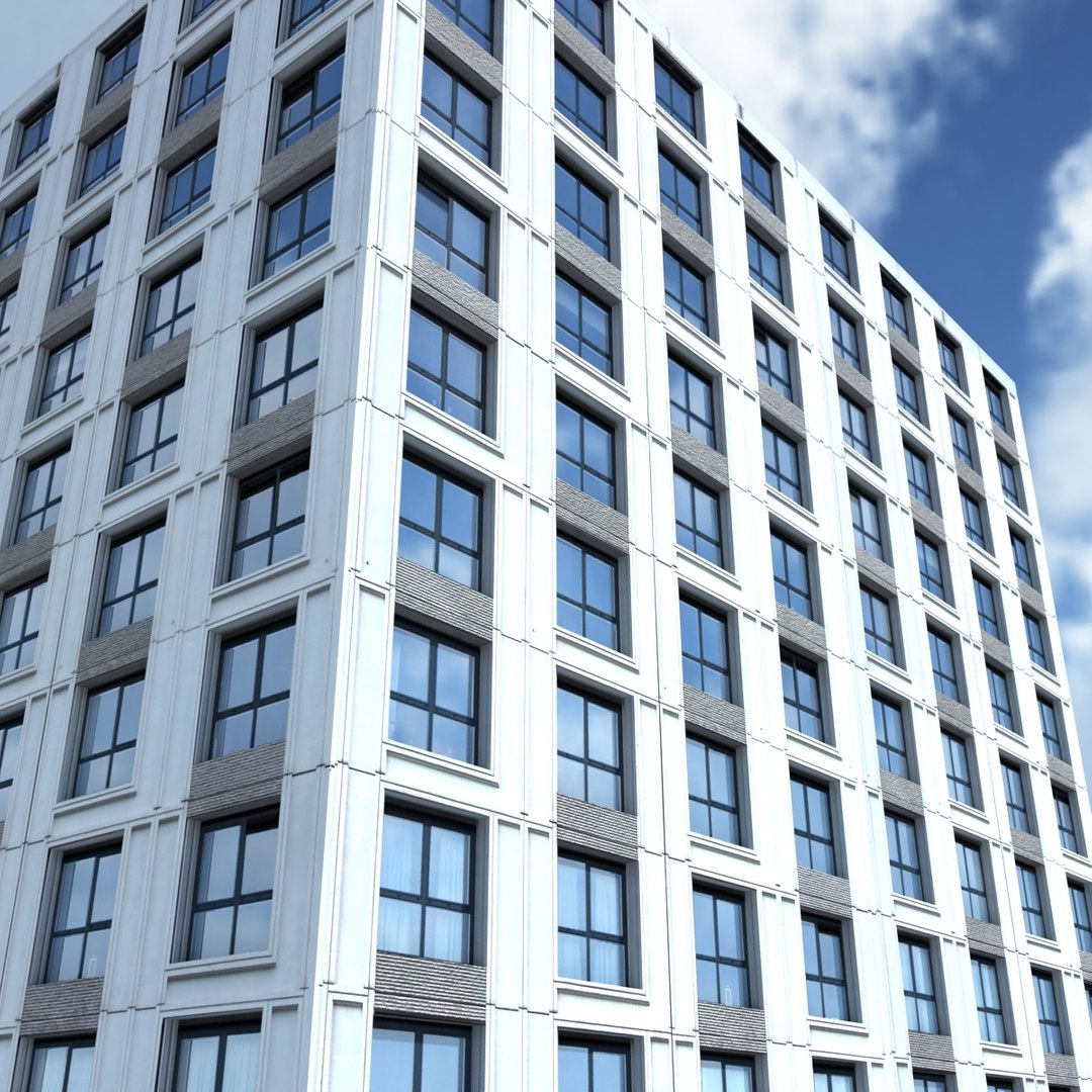 3d High-rise Modelled