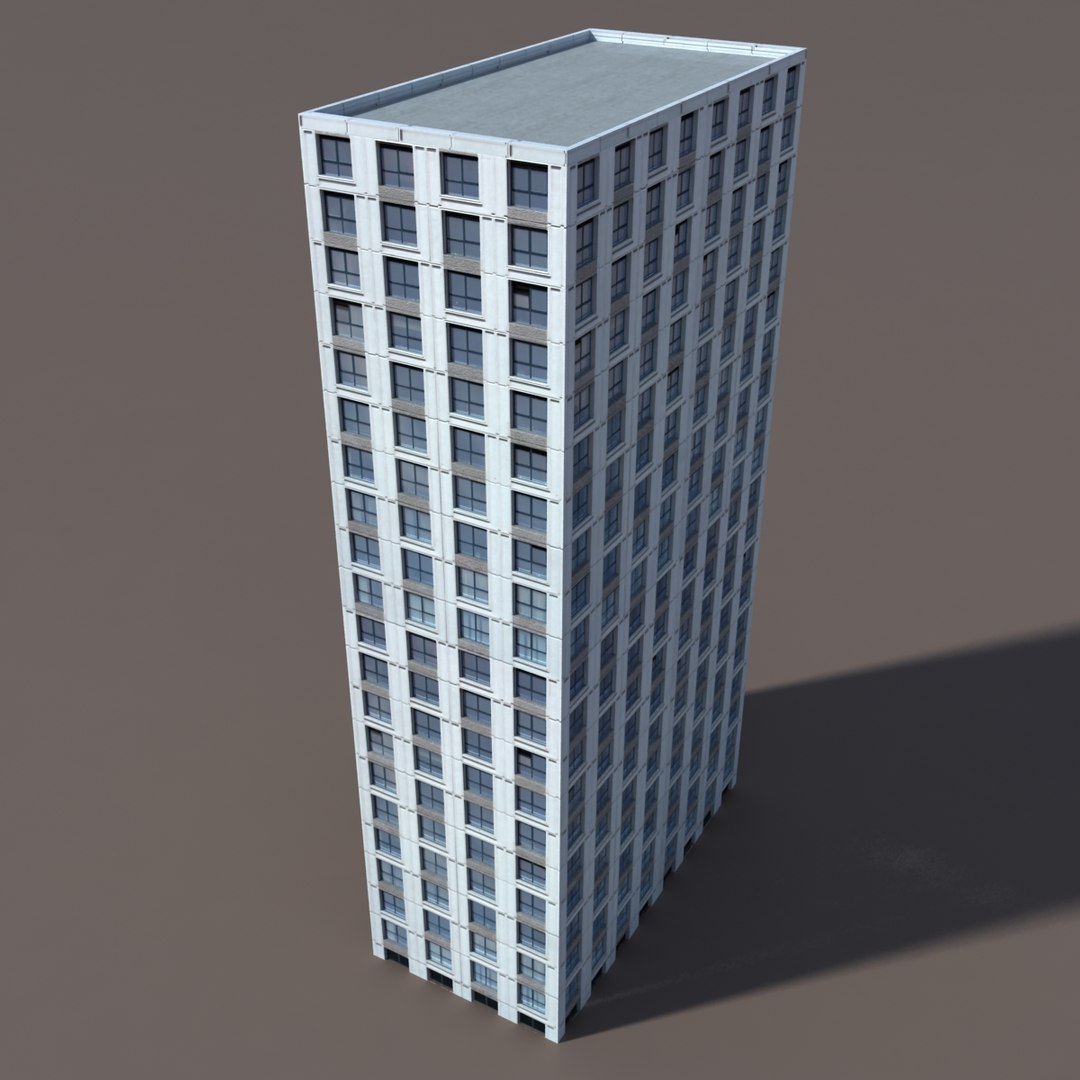 3d High-rise Modelled