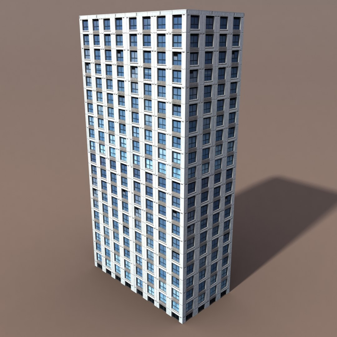 3d High-rise Modelled