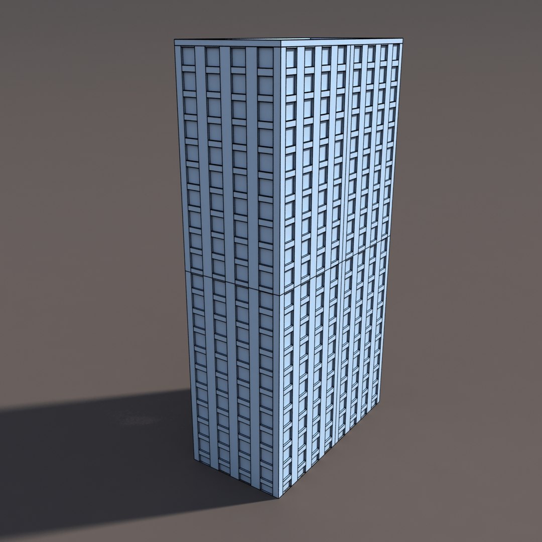 3d High-rise Modelled