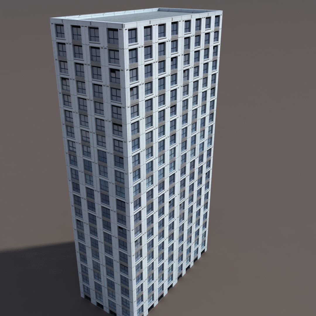 3d High-rise Modelled