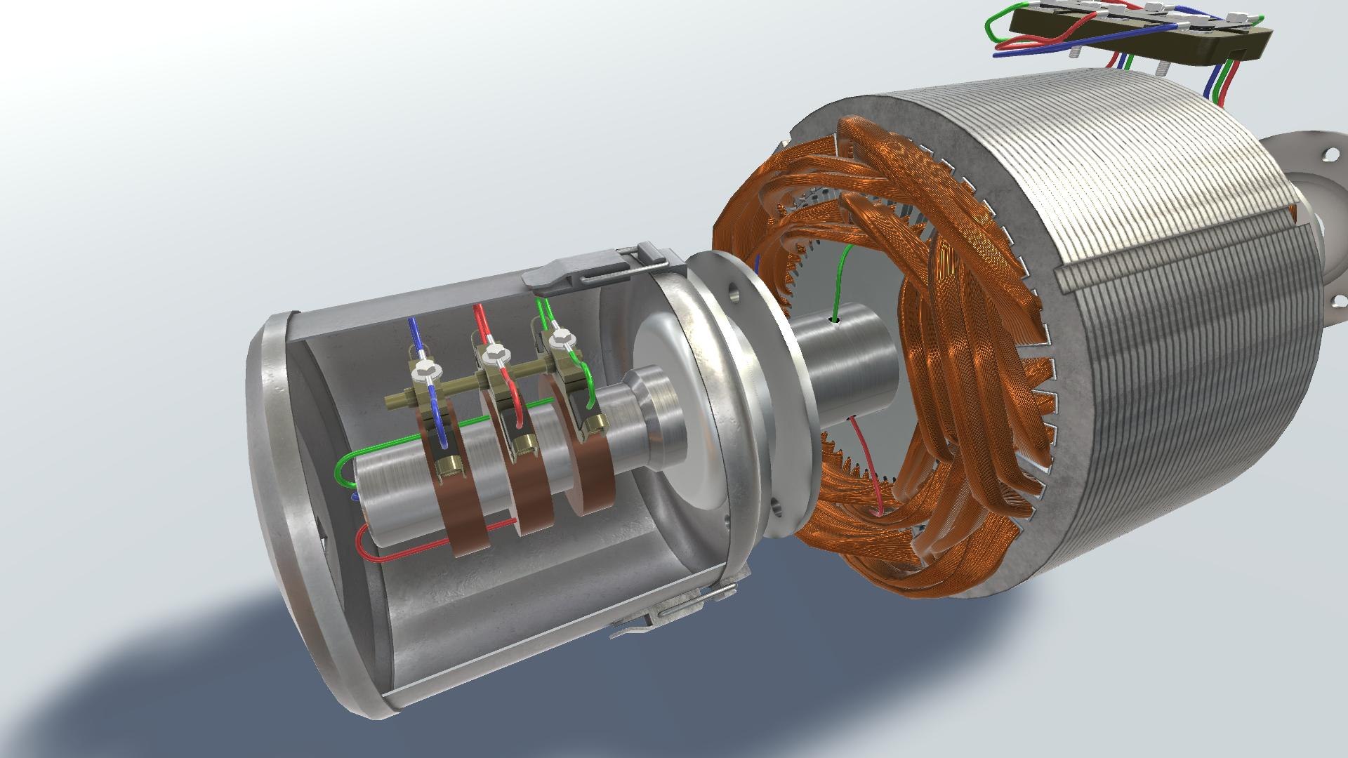 Asynchronous Motor Model - TurboSquid 1887124