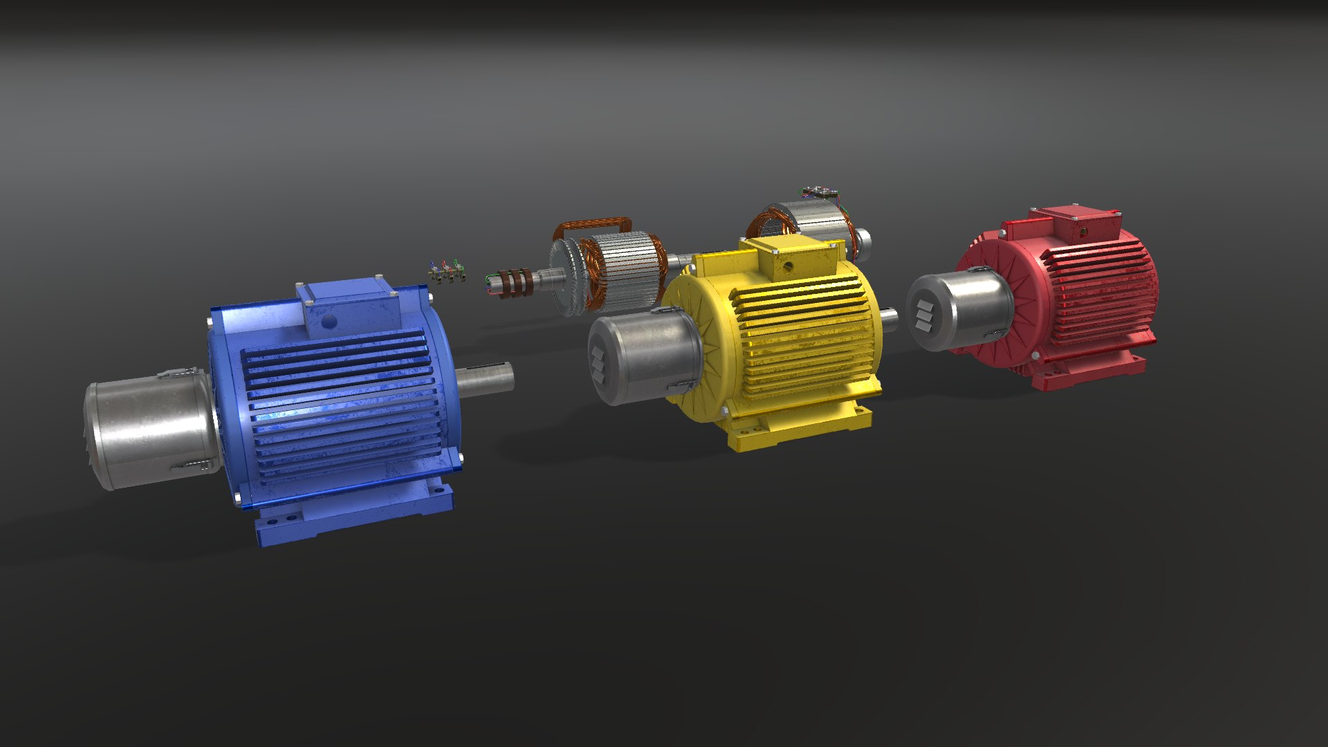 Asynchronous Motor Model - TurboSquid 1887124