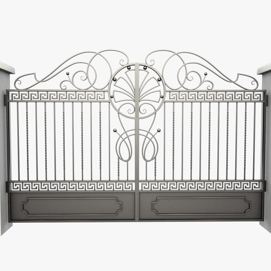Wrought Iron Gate 3d Max