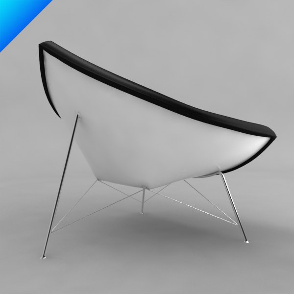 3d model nelson coconut chair design