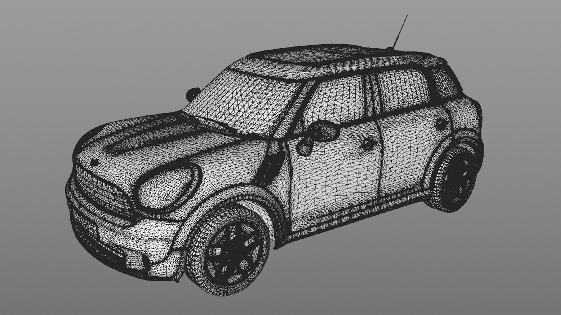 3D Mini Countryman Model - TurboSquid 2364921