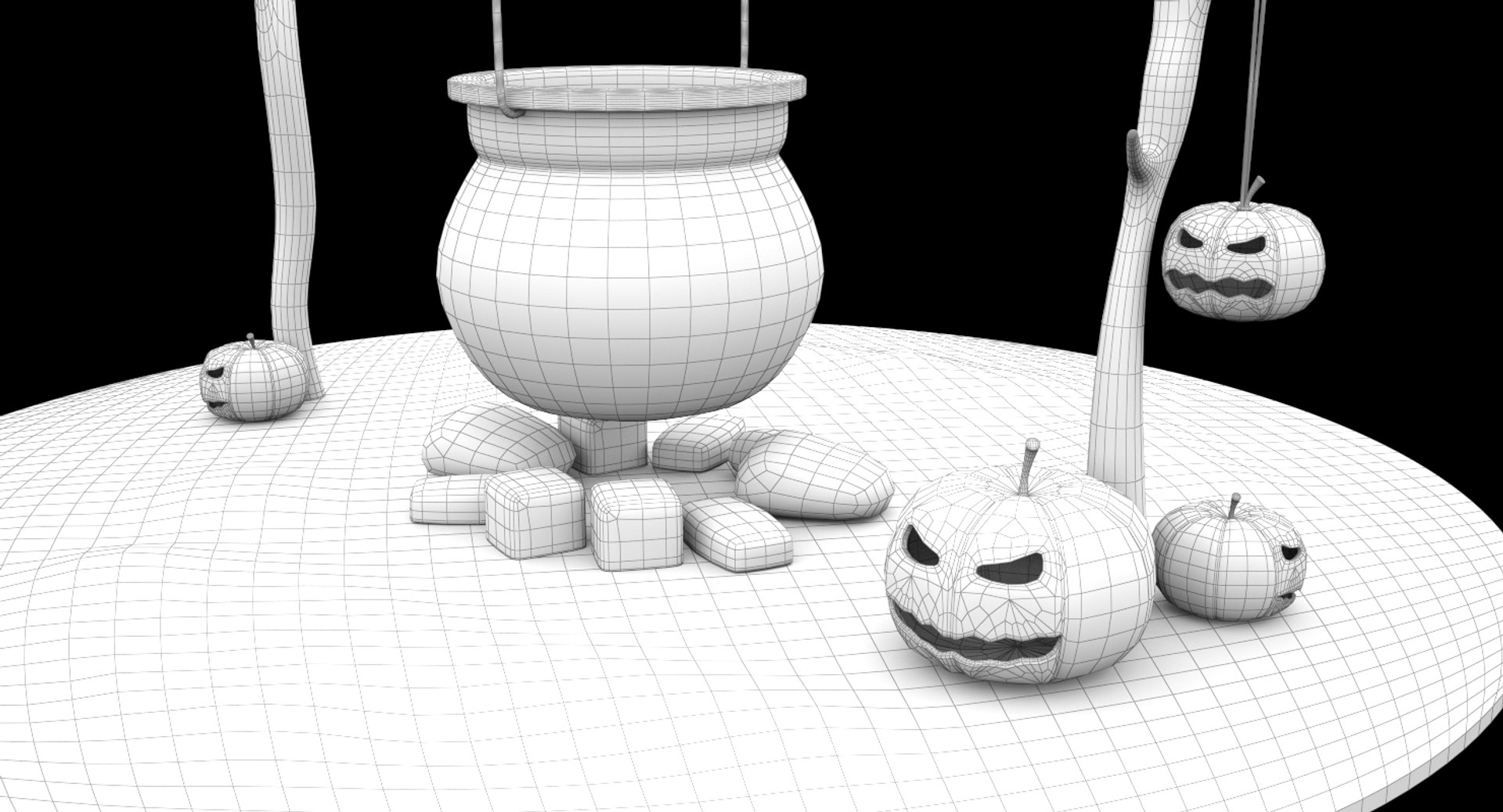 Halloween Decoration 3D Model - TurboSquid 1332978