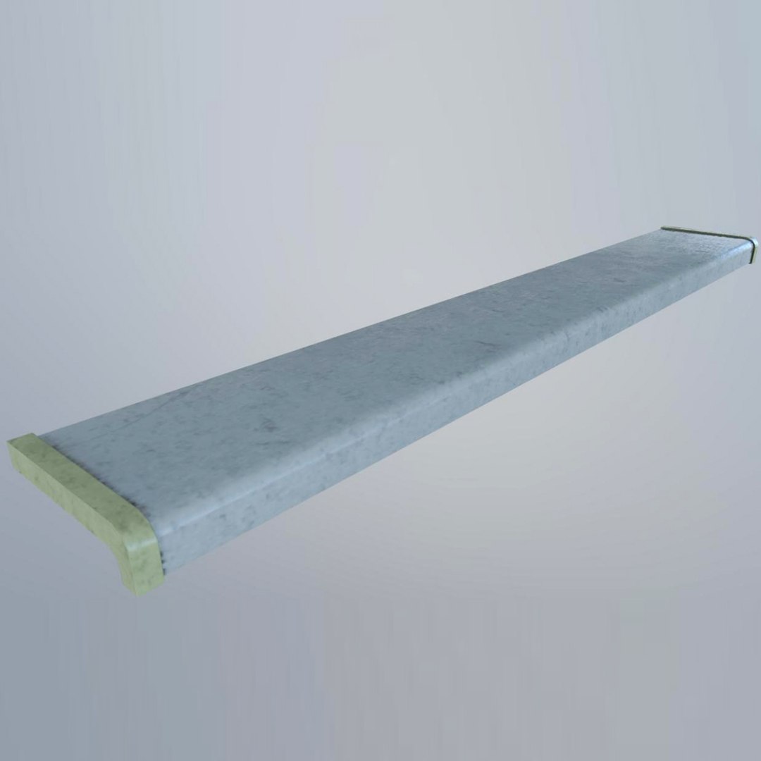 3D plastic sill model - TurboSquid 1248296