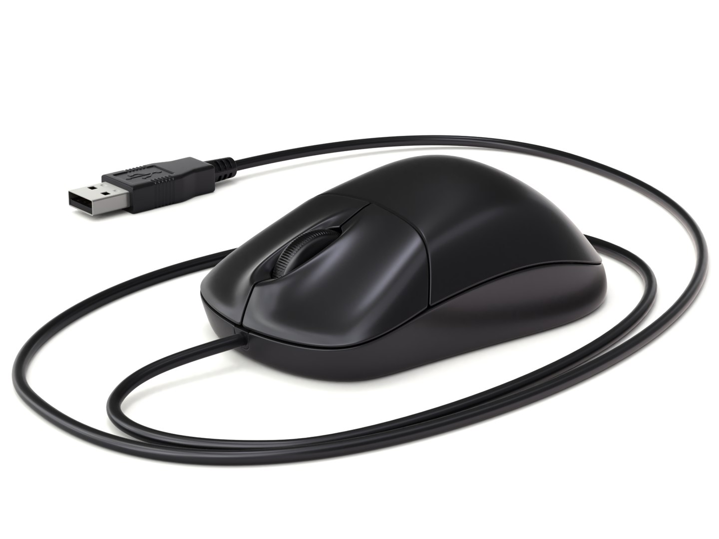 Computer mouse plug 3D model - TurboSquid 1337118
