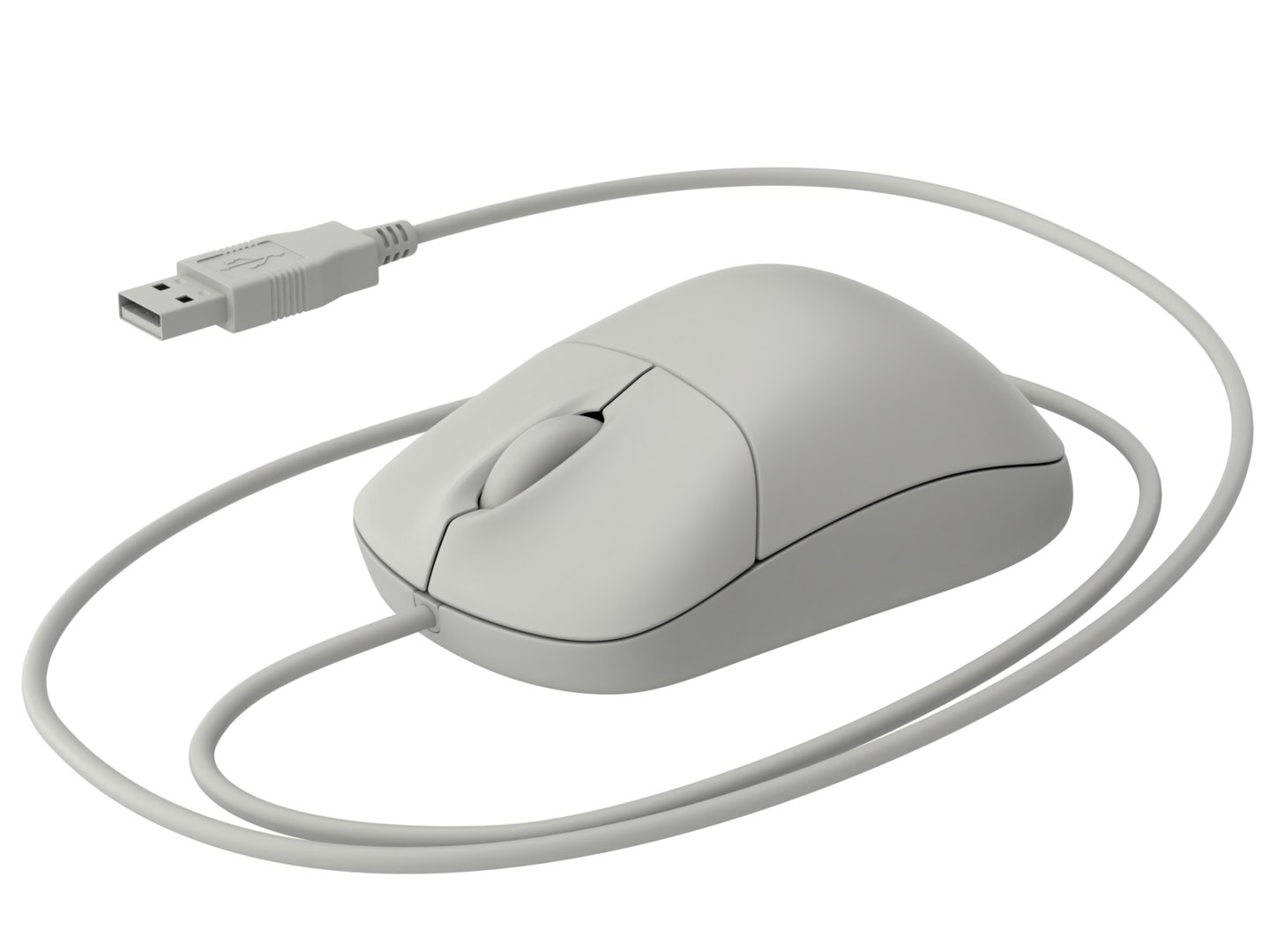 Computer mouse plug 3D model - TurboSquid 1337118