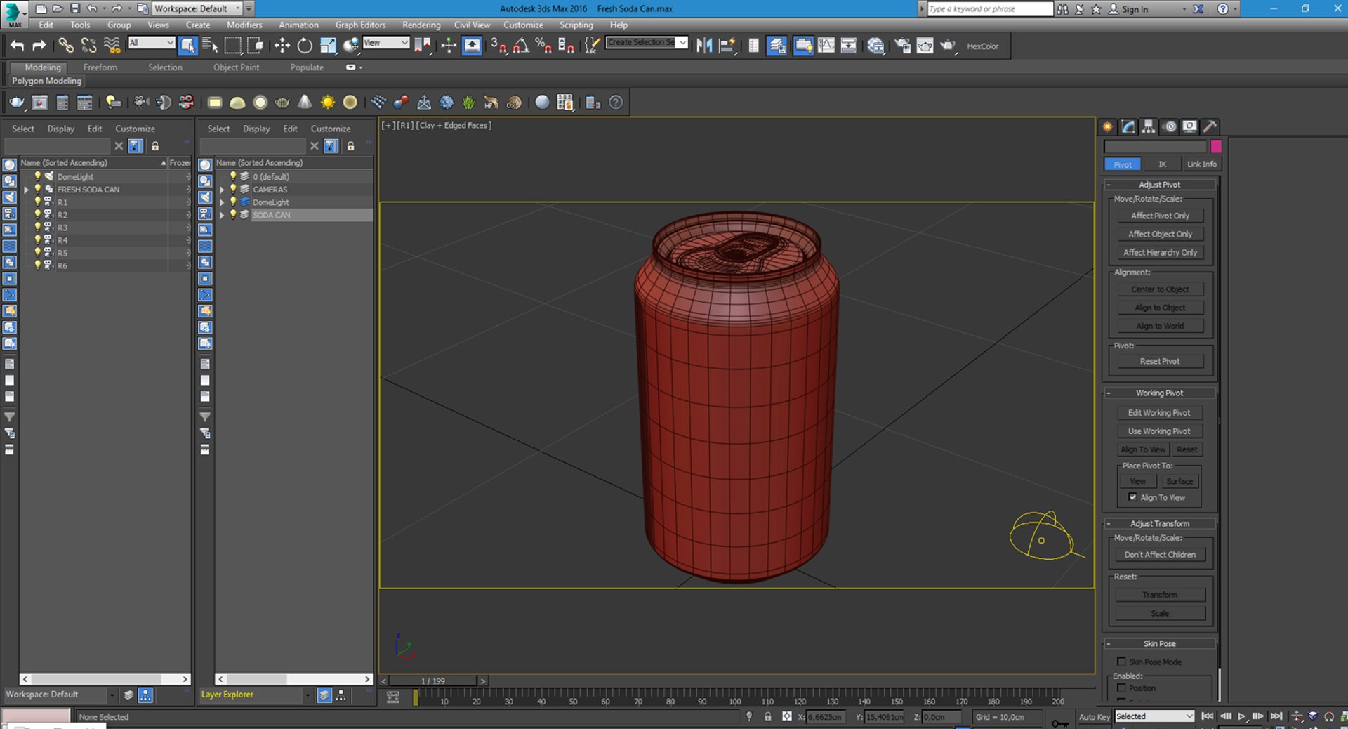 Realistic Water Soda 3d Model