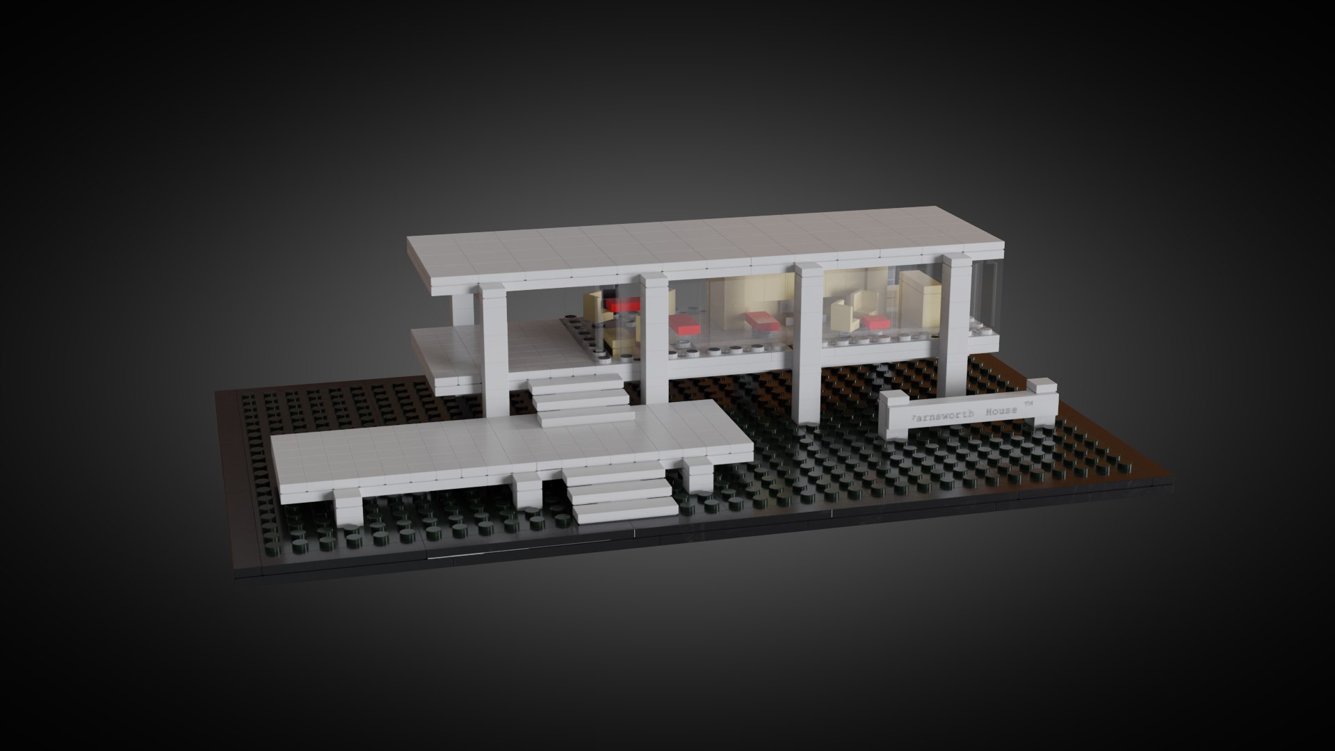 Farnsworth House By Lego 3D - TurboSquid 1763384