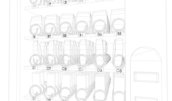 machine vending 3d model