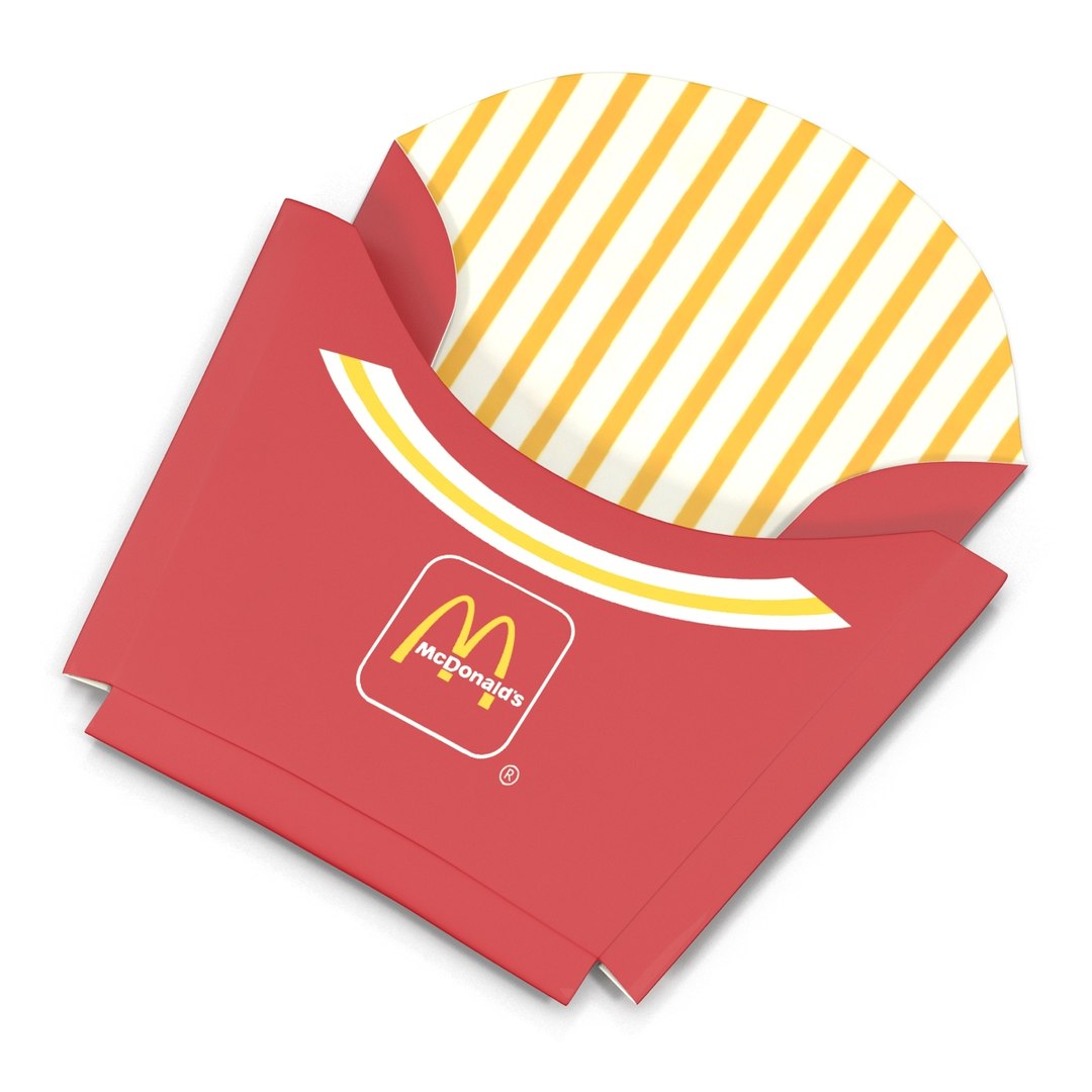 3ds french fry boxes mcdonalds