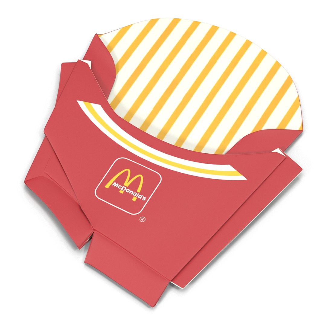 3ds french fry boxes mcdonalds