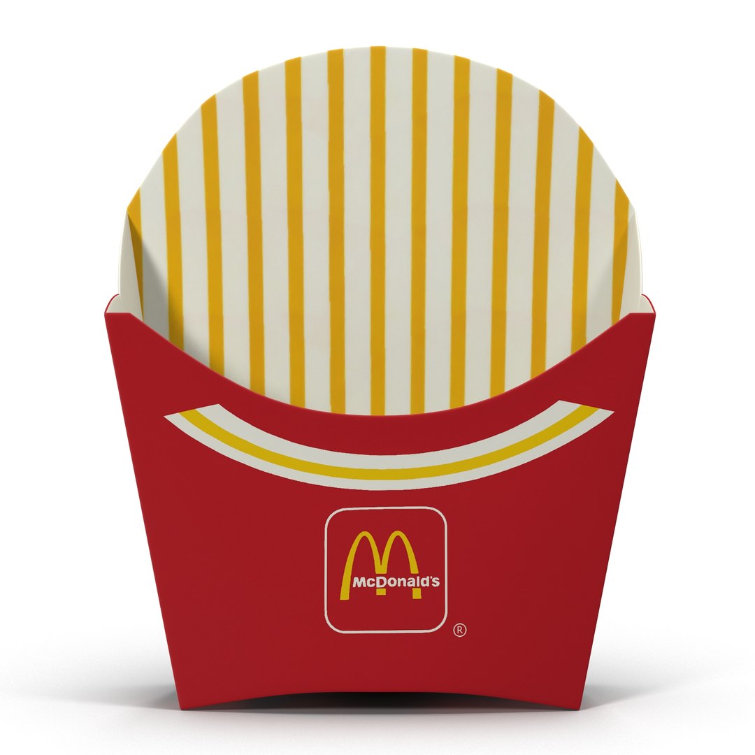 3ds French Fry Boxes Mcdonalds