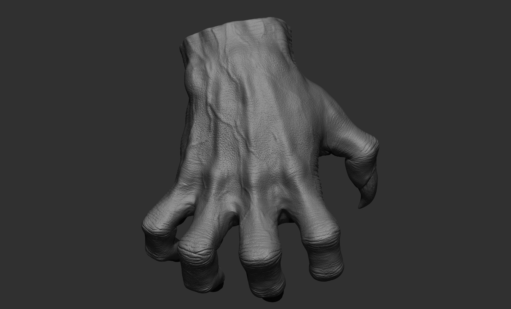 Creature Hand Poses 3D Model - TurboSquid 1883043