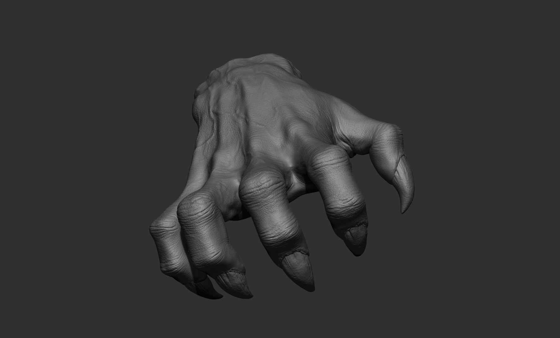 Creature Hand Poses 3D Model - TurboSquid 1883043