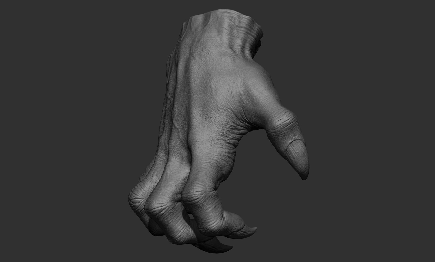 Creature Hand Poses 3D Model - TurboSquid 1883043