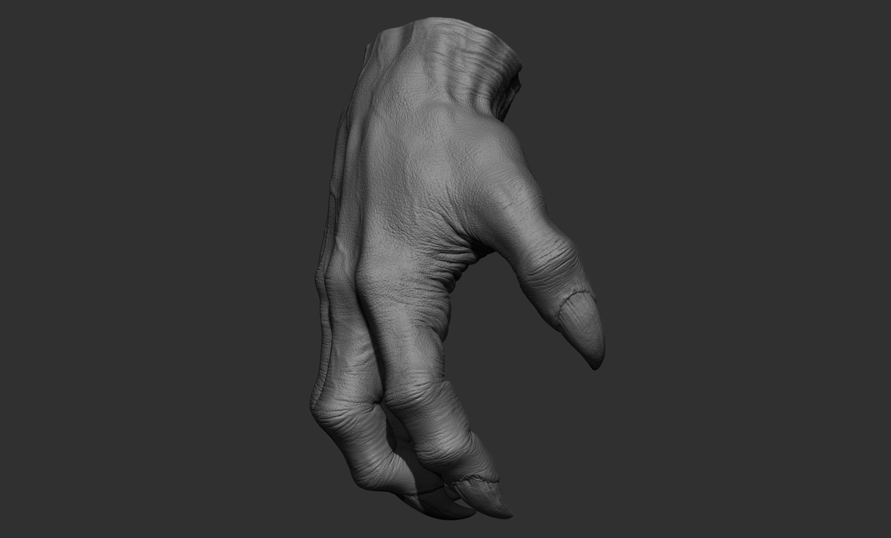 Creature Hand Poses 3D Model - TurboSquid 1883043