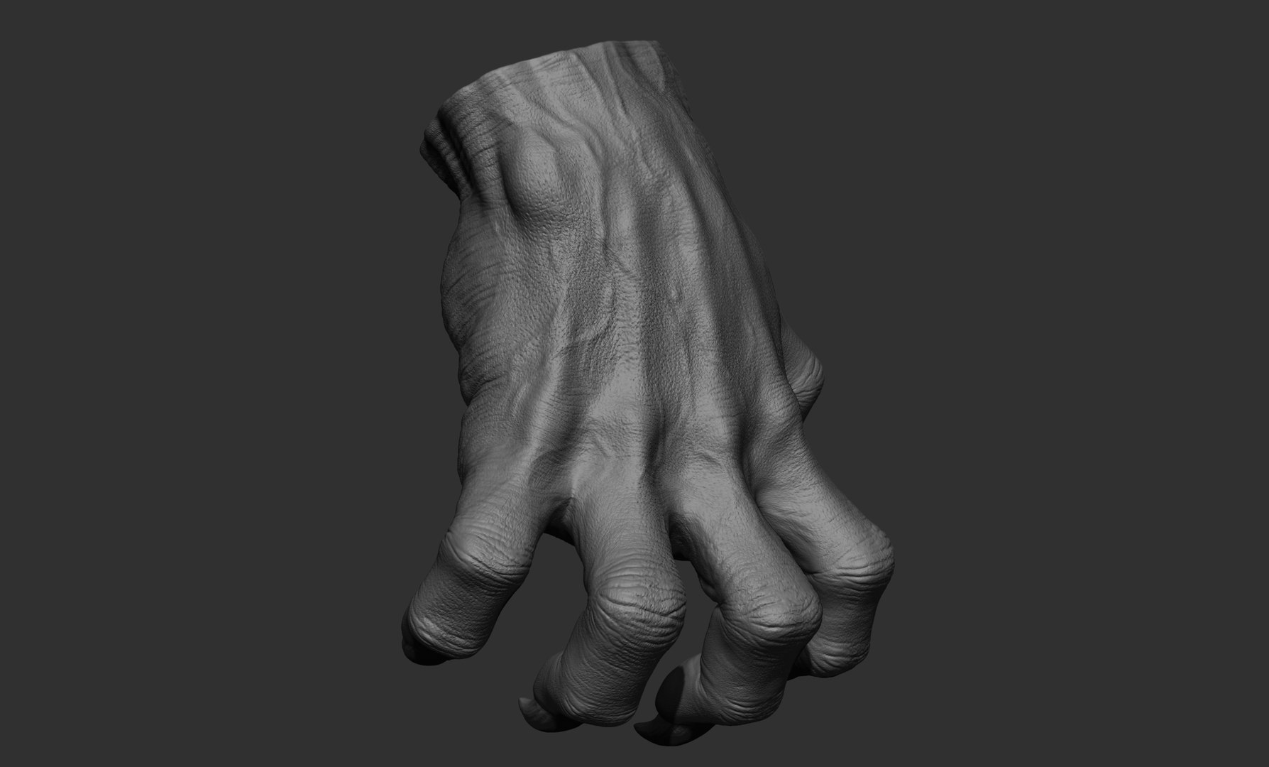 Creature Hand Poses 3D Model - TurboSquid 1883043