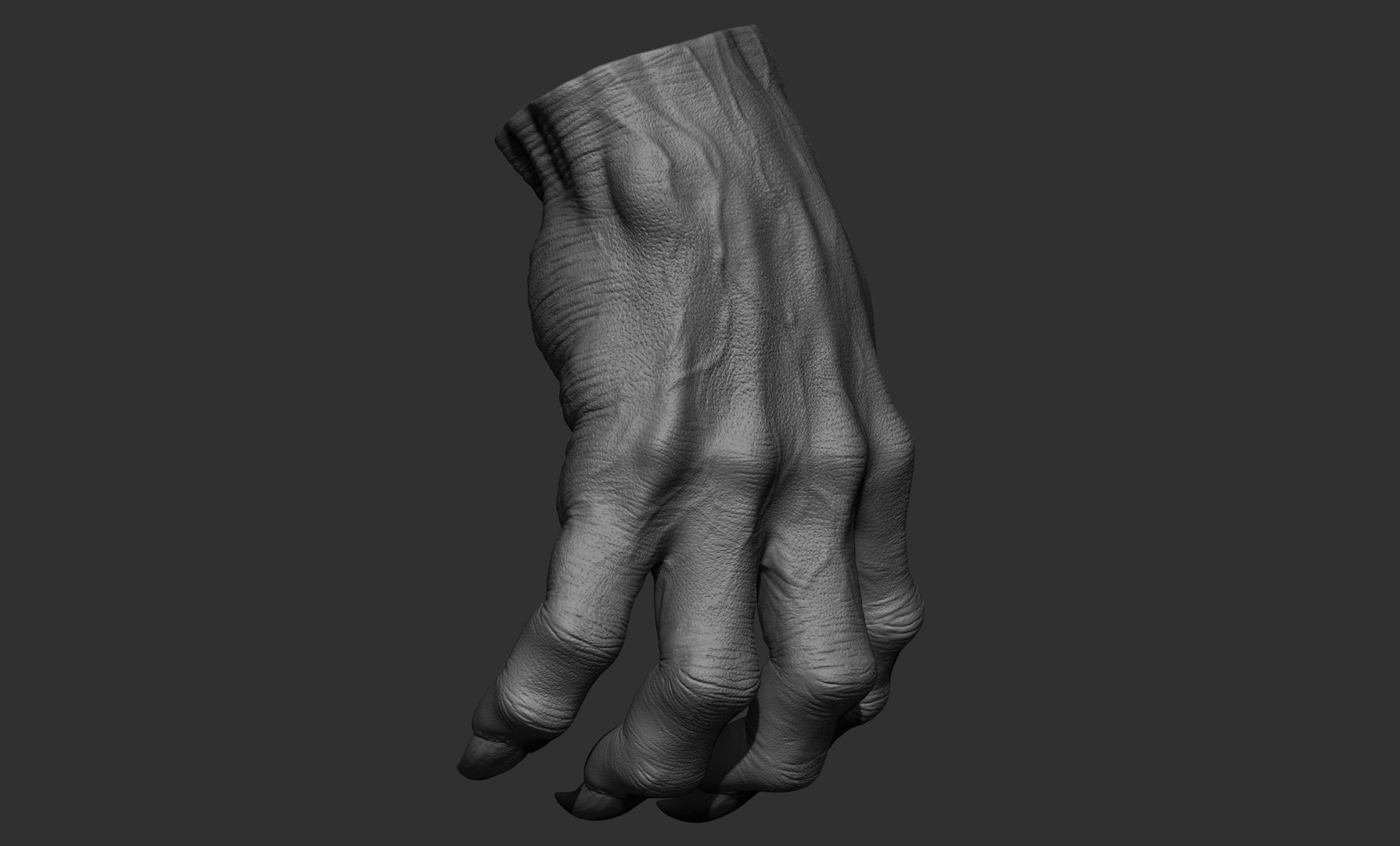 Creature Hand Poses 3D Model - TurboSquid 1883043