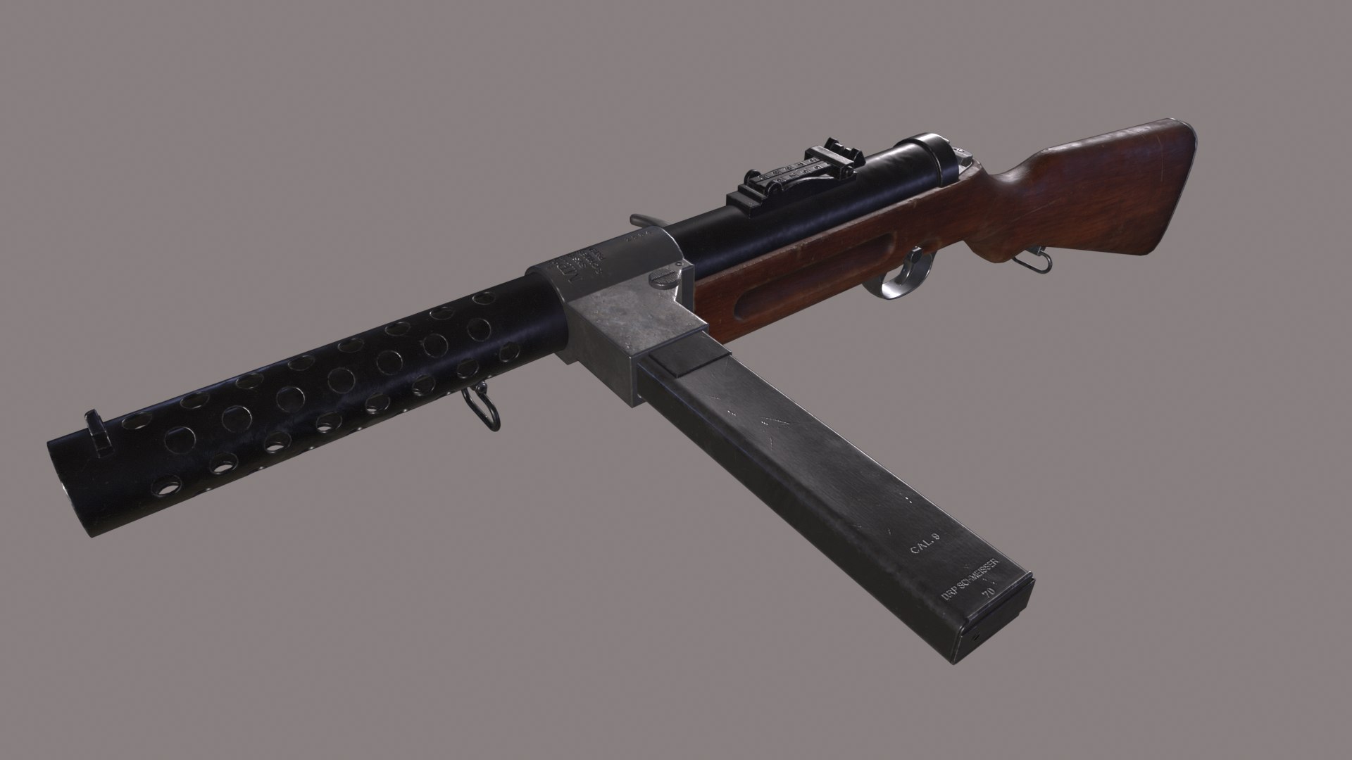 WWII MP28 II 3D Model - TurboSquid 2042632