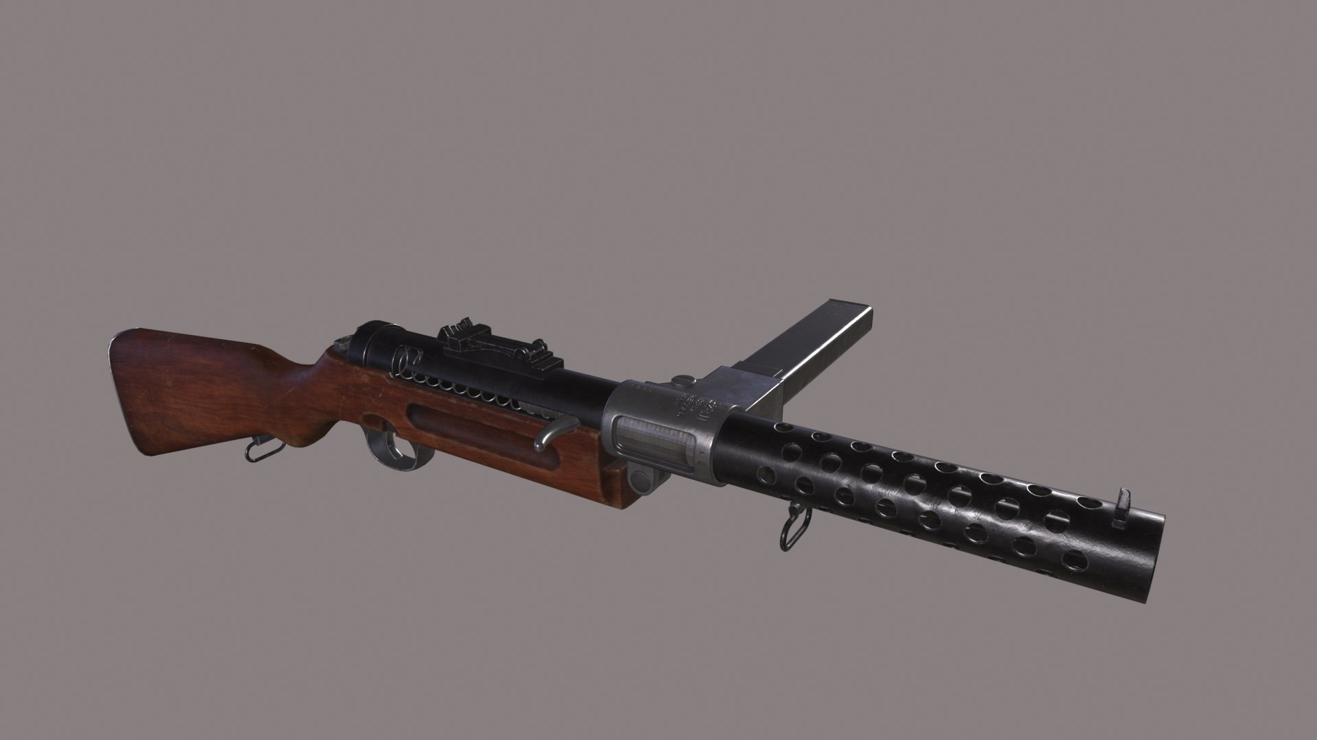 WWII MP28 II 3D Model - TurboSquid 2042632