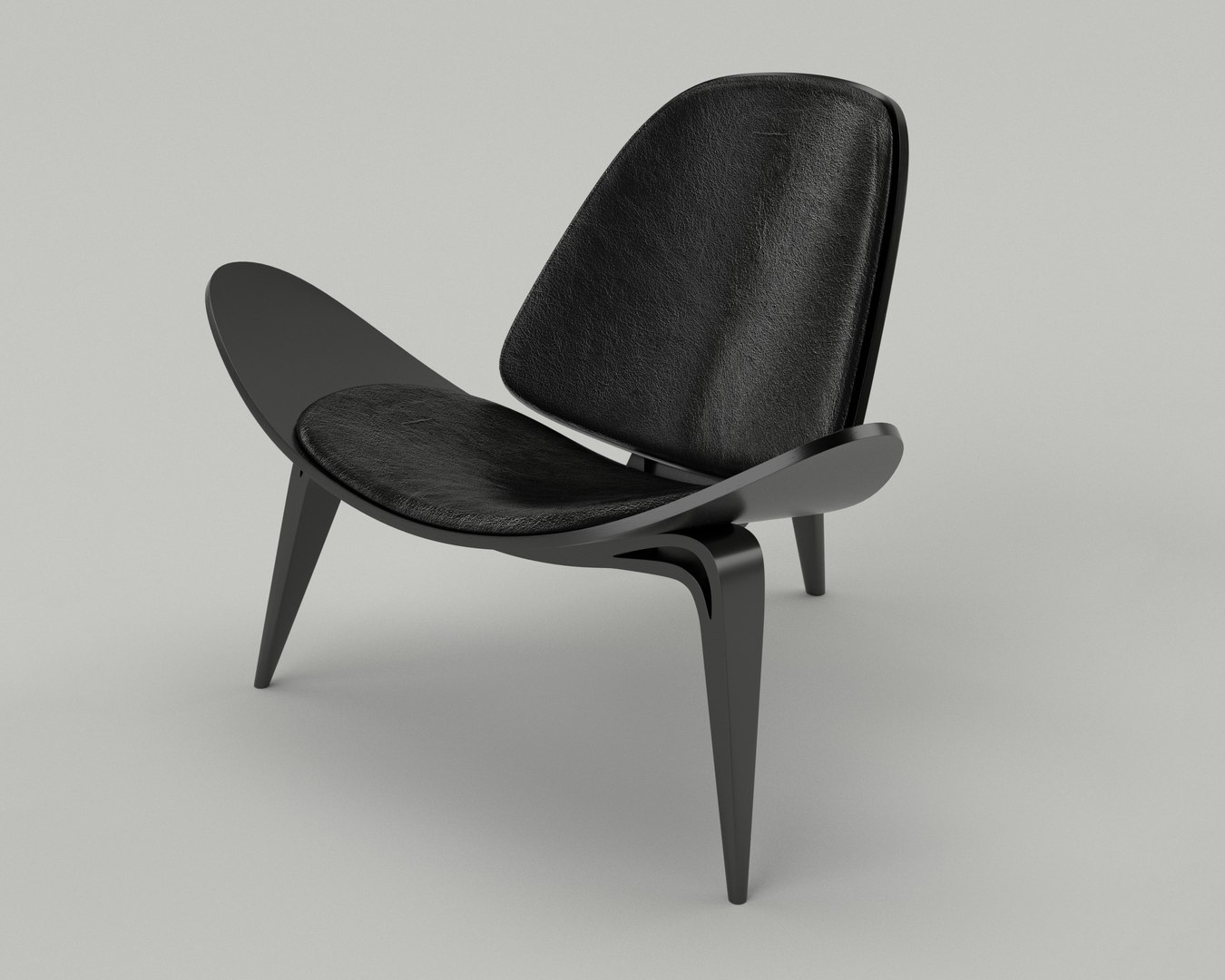 3ds wegner ch07 shell chair