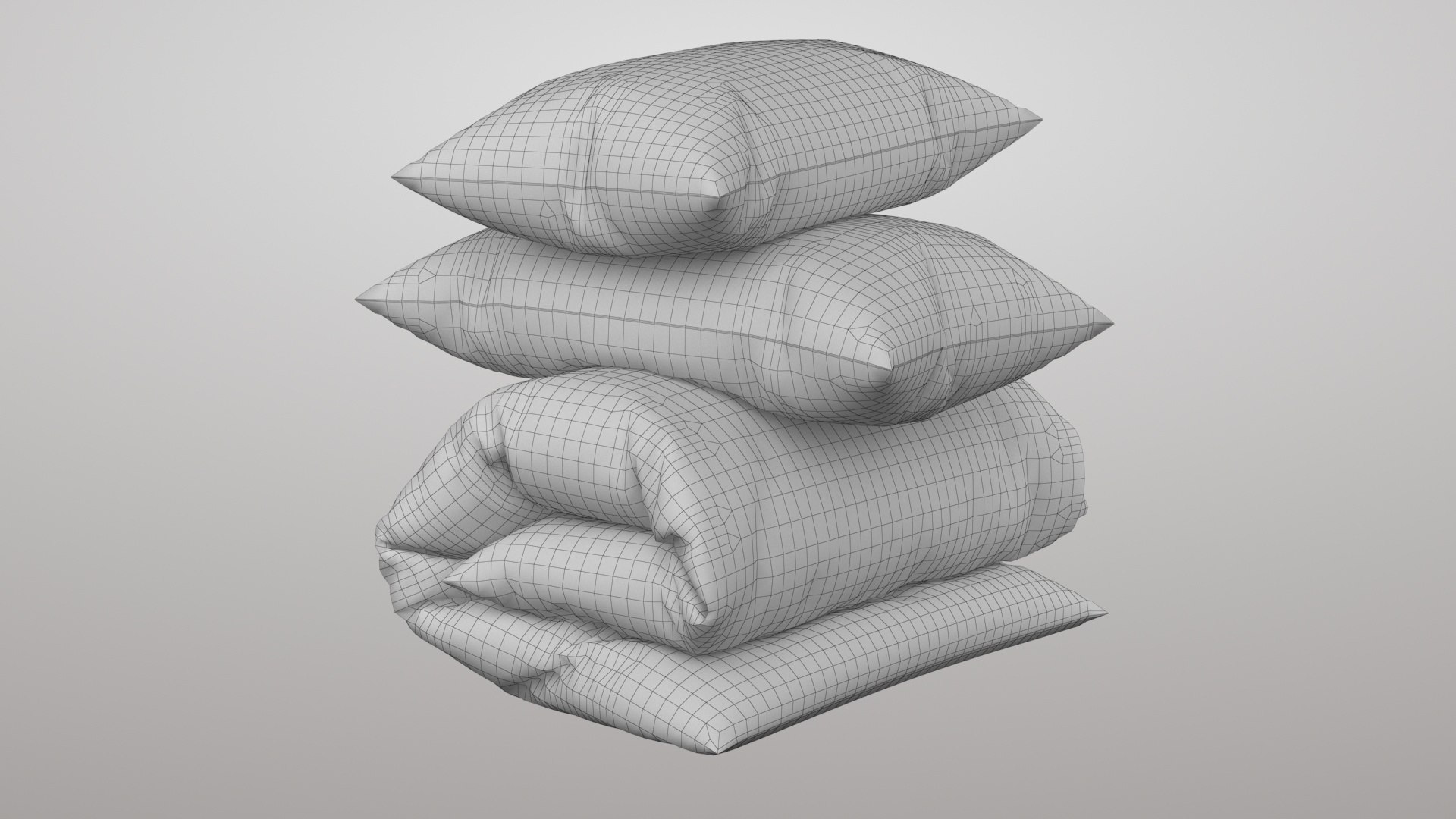3D Bed Linen Set 2v PBR Model - TurboSquid 2219124