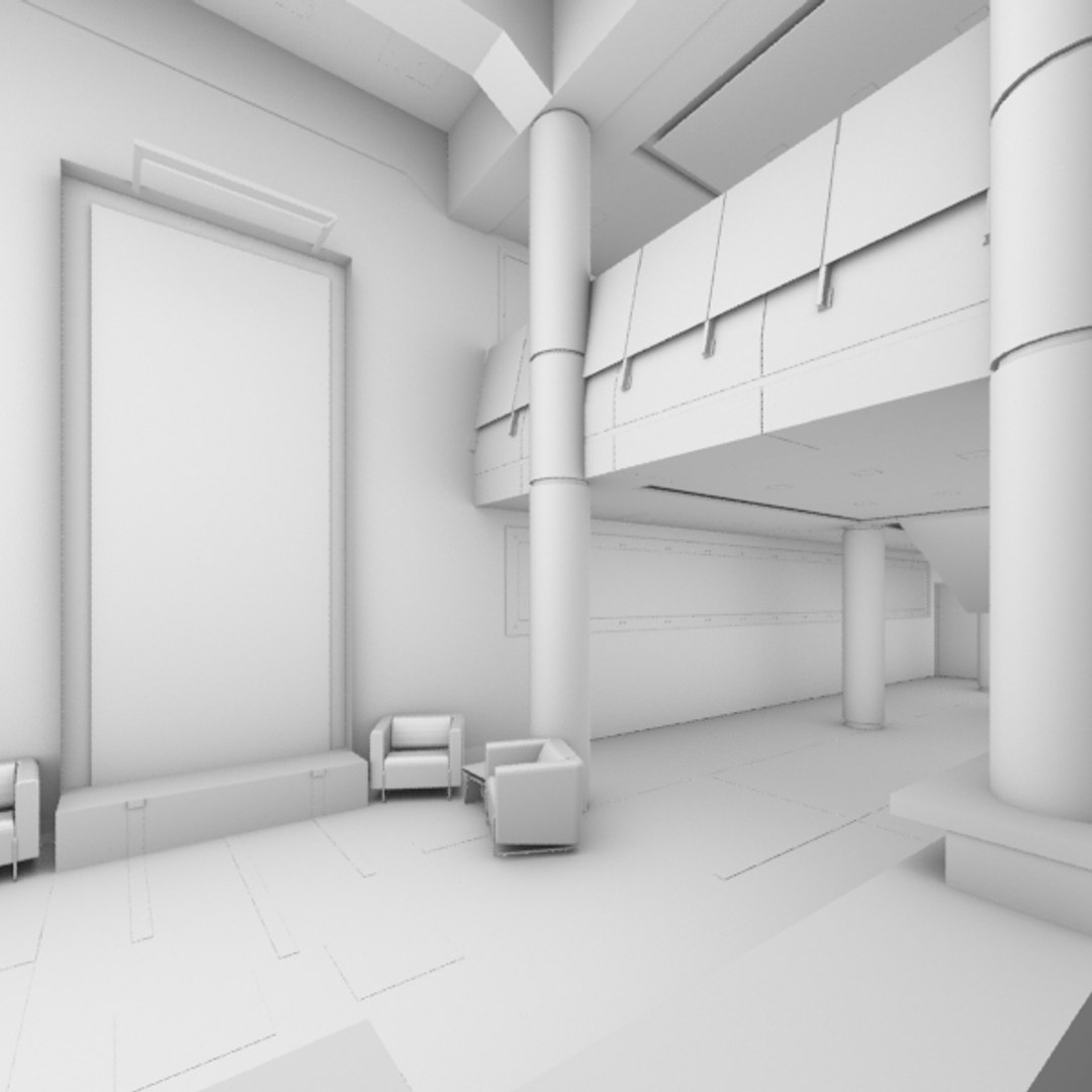 Office Lobby 3d Max