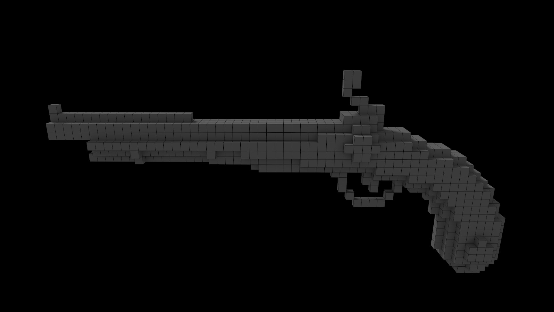 Golden Flintlock Pistol 3D model - TurboSquid 1836383
