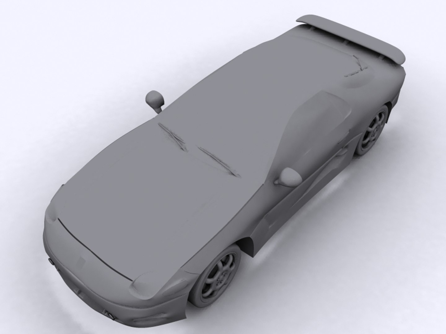 Modeled 1994-1996 Mitsubishi 3000gt 3d Model