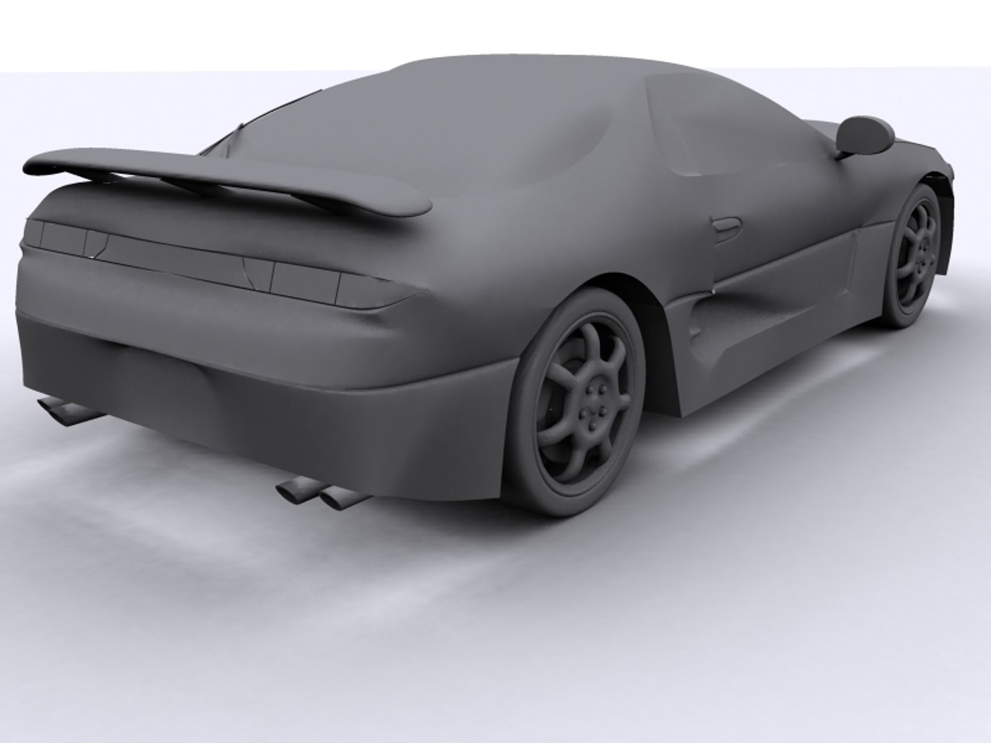 Modeled 1994-1996 Mitsubishi 3000gt 3d Model