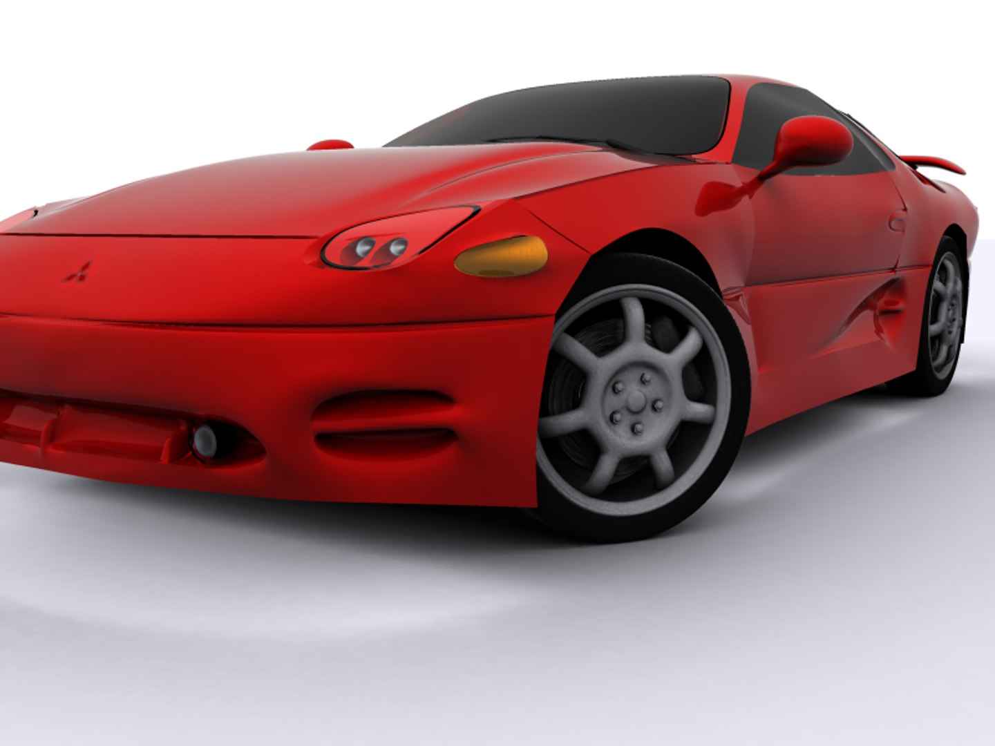Modeled 1994-1996 Mitsubishi 3000gt 3d Model
