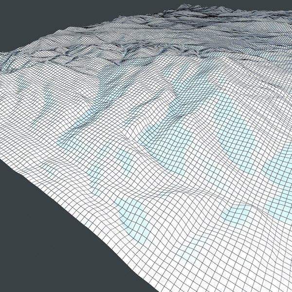 3d terrain ready model