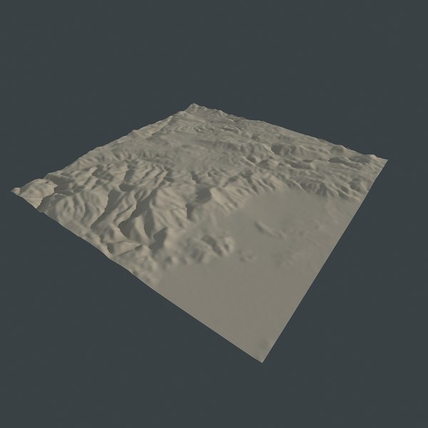3d terrain ready model