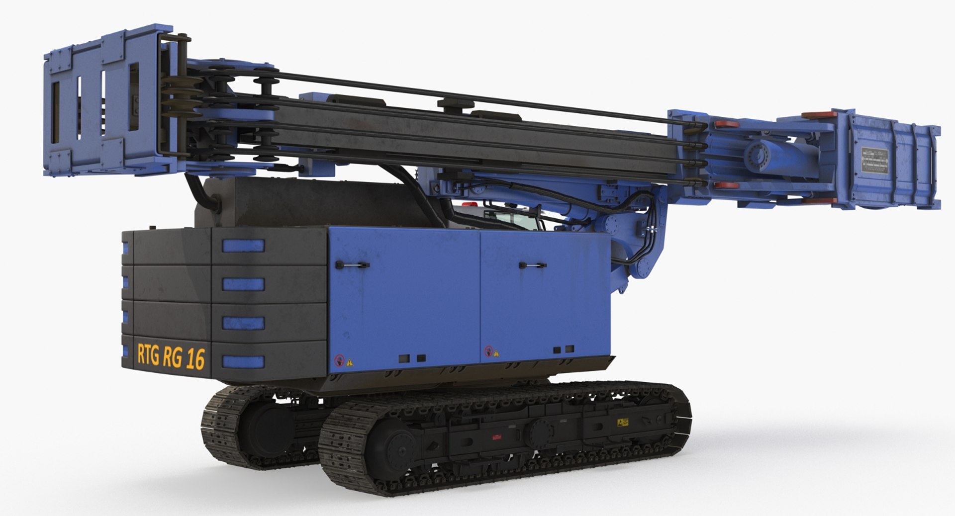 3D spiral drilling machine folded - TurboSquid 1278039