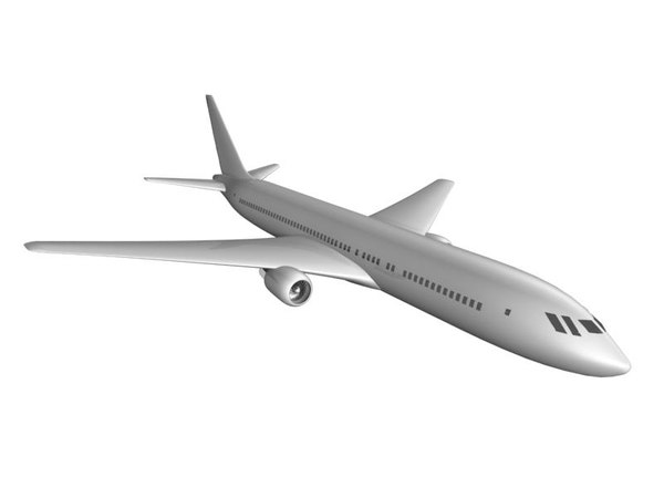 3D 3ds Max airplane flight