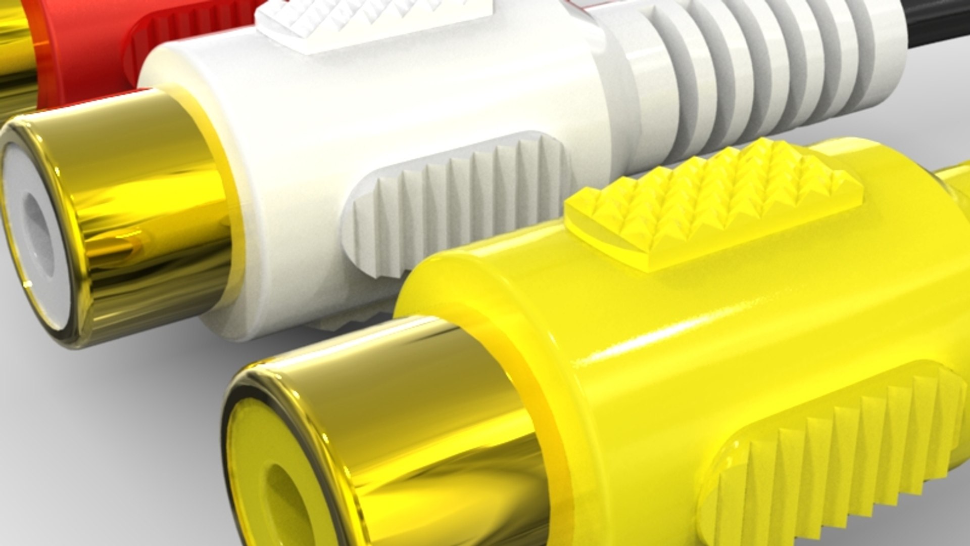 3dsmax rca female ends video