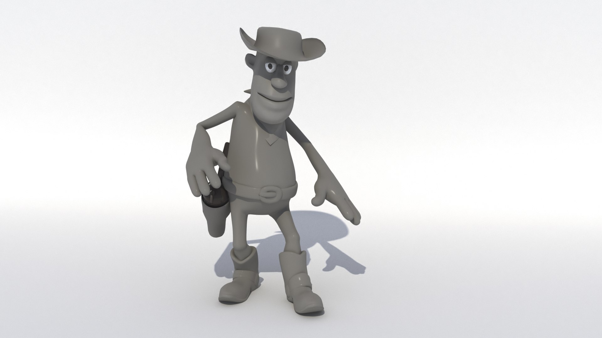 Cowboy Cartoon Animated 3D - TurboSquid 2064720