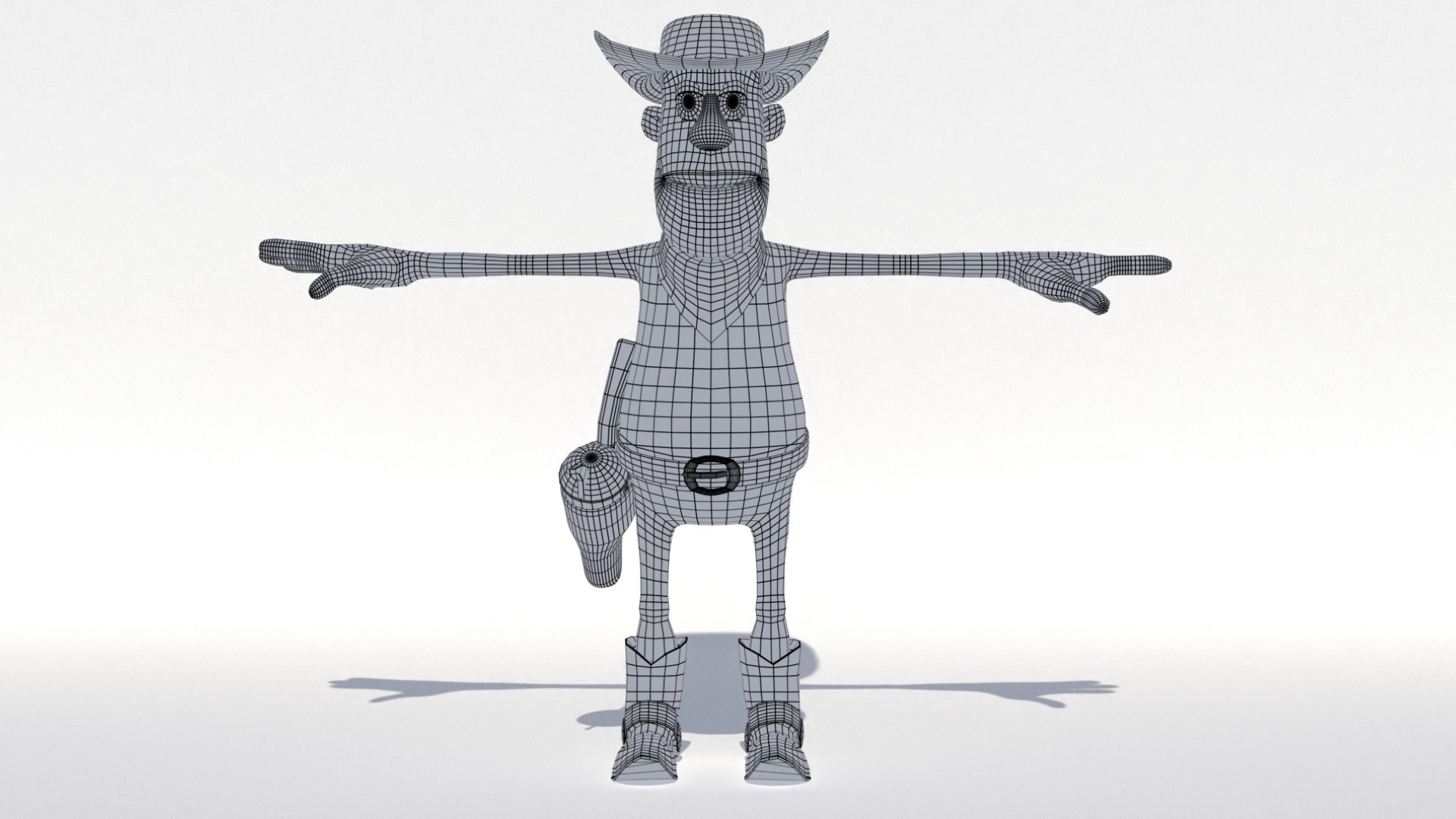 Cowboy Cartoon Animated 3D - TurboSquid 2064720