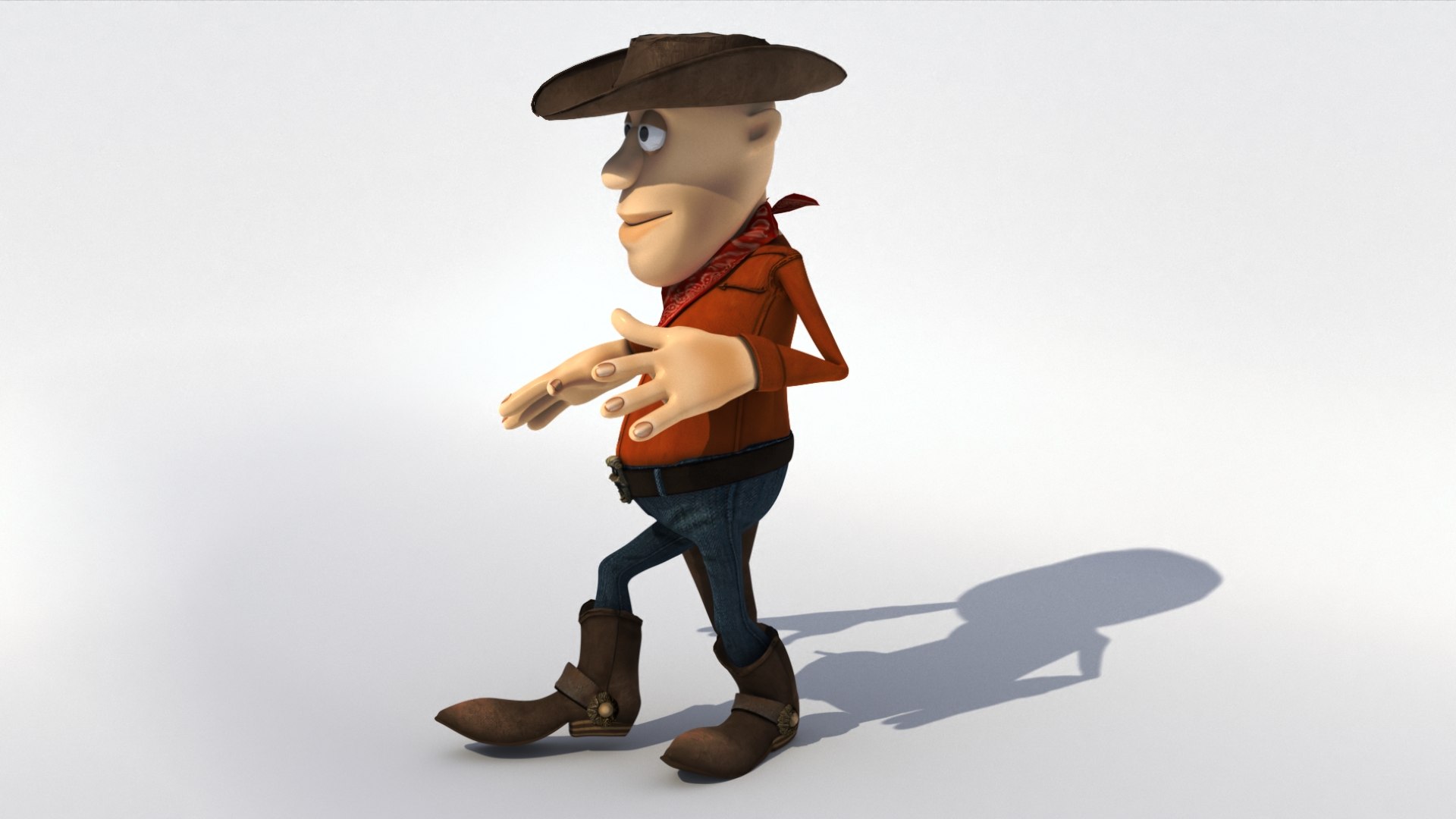 Cowboy Cartoon Animated 3D - TurboSquid 2064720