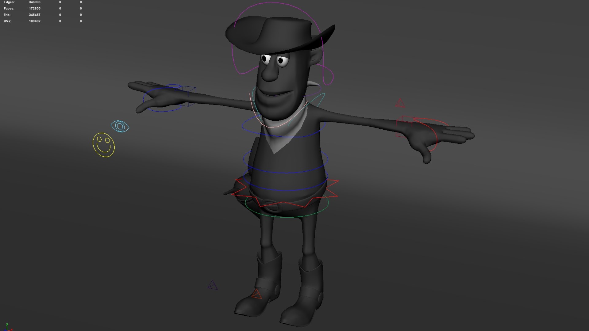 Cowboy Cartoon Animated 3D - TurboSquid 2064720