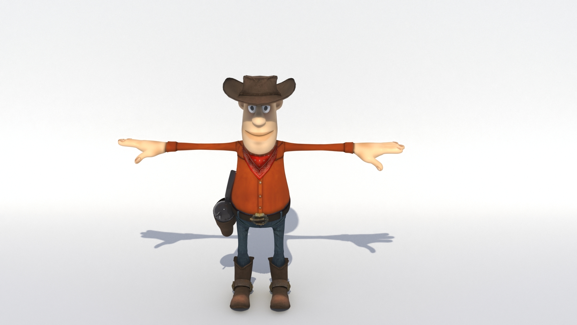 Cowboy Cartoon Animated 3D - TurboSquid 2064720