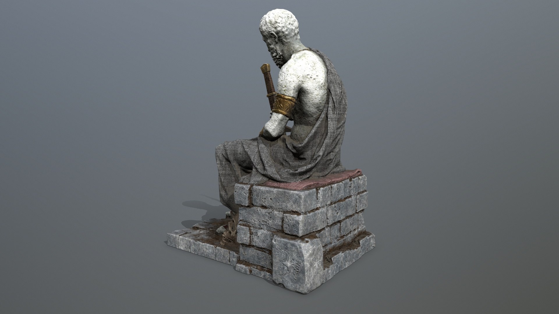Man Statue 3D Model - TurboSquid 2066494